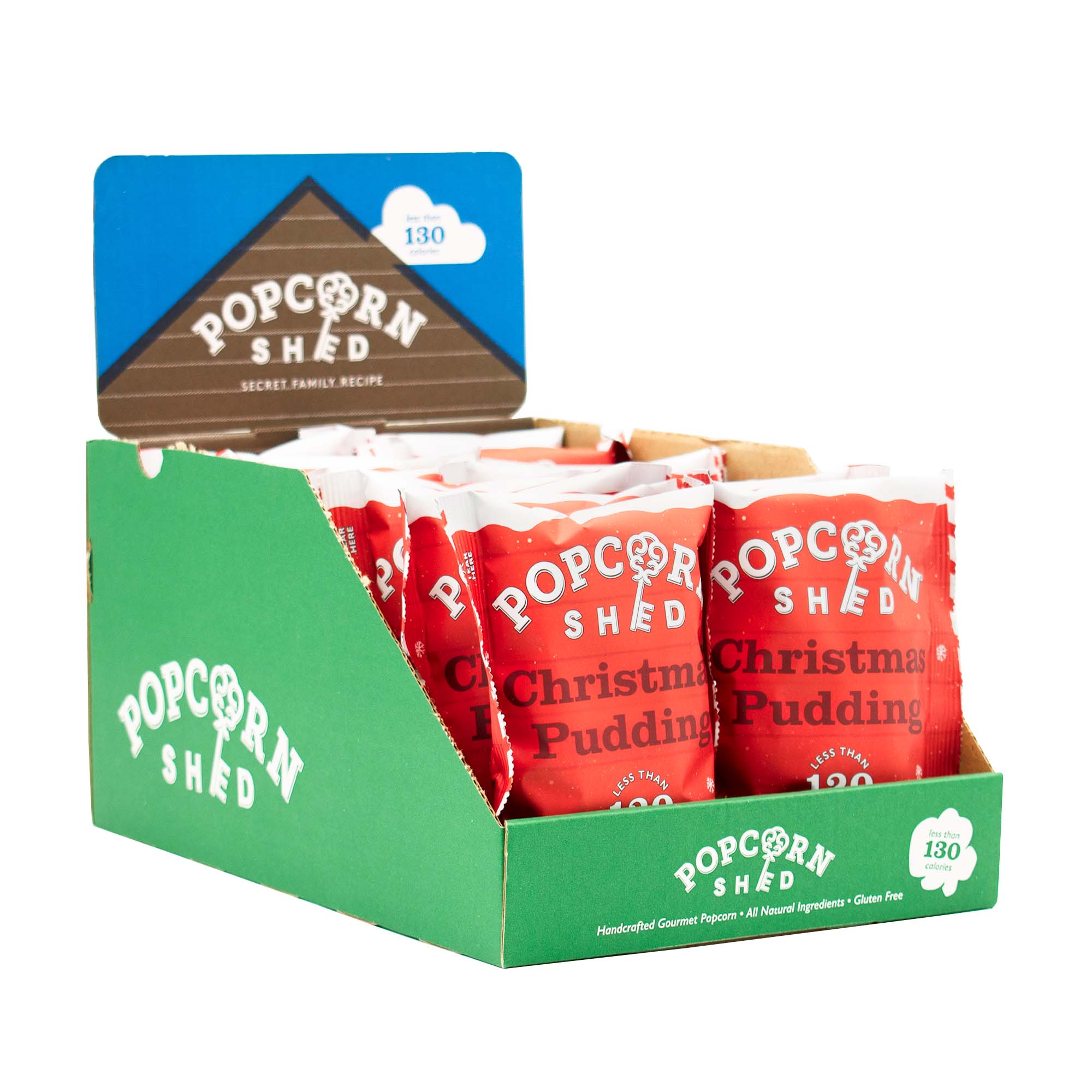 Christmas Pudding Popcorn Snack Packs | Vegan Treats | Popcorn Shed – Popcorn Shed US